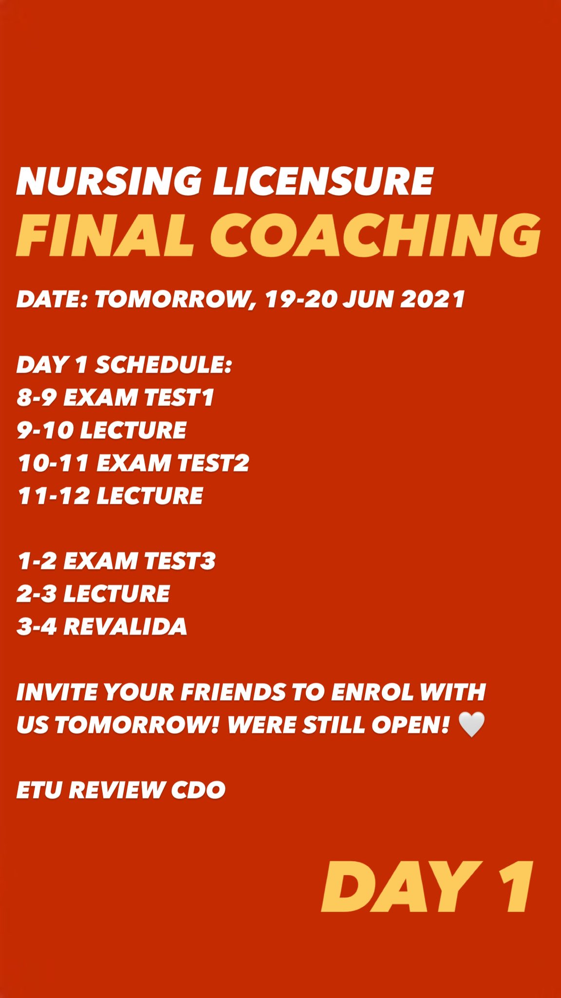 ETU REVIEW CDO (@etu_review) / Twitter