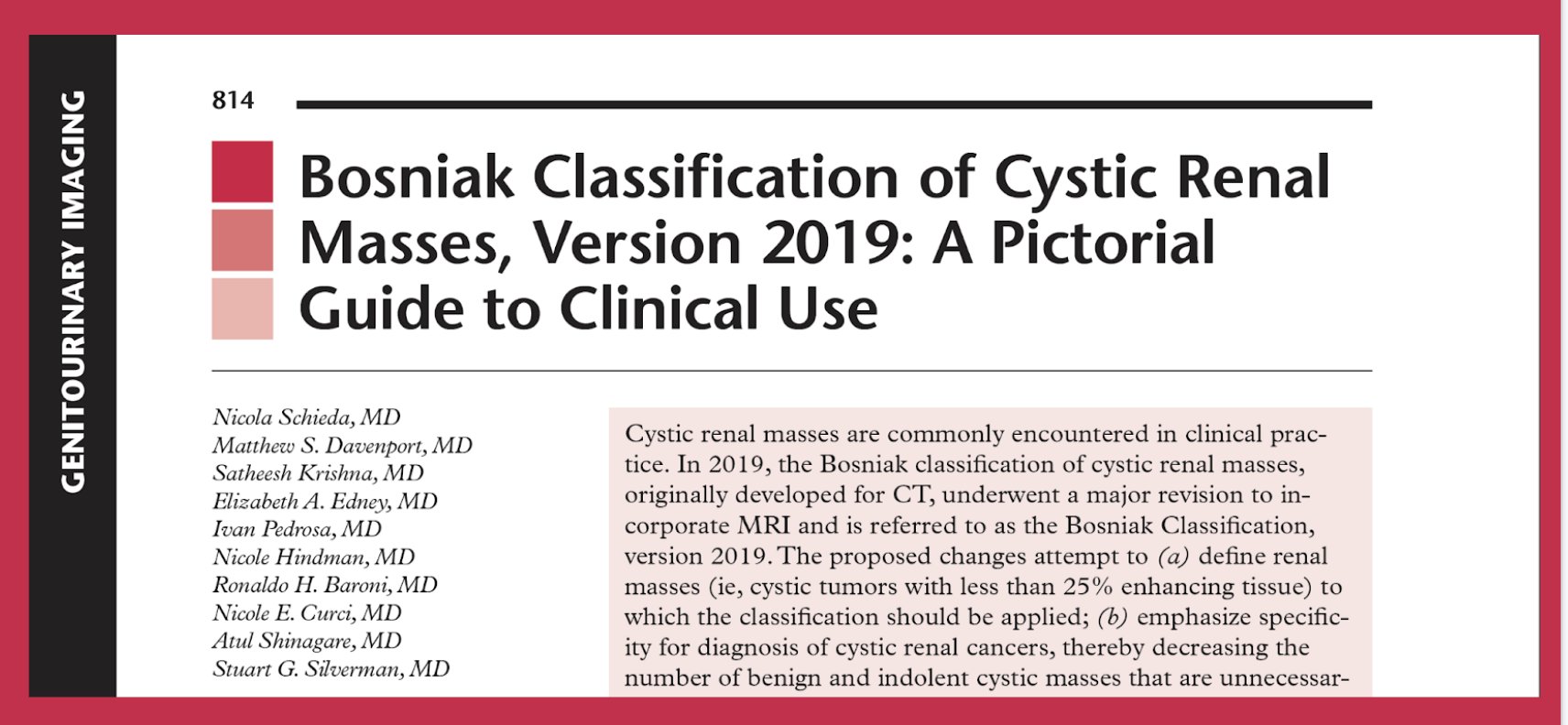 Bosniak 2019 The Radiology Assistant : Bosniak Classification 2019