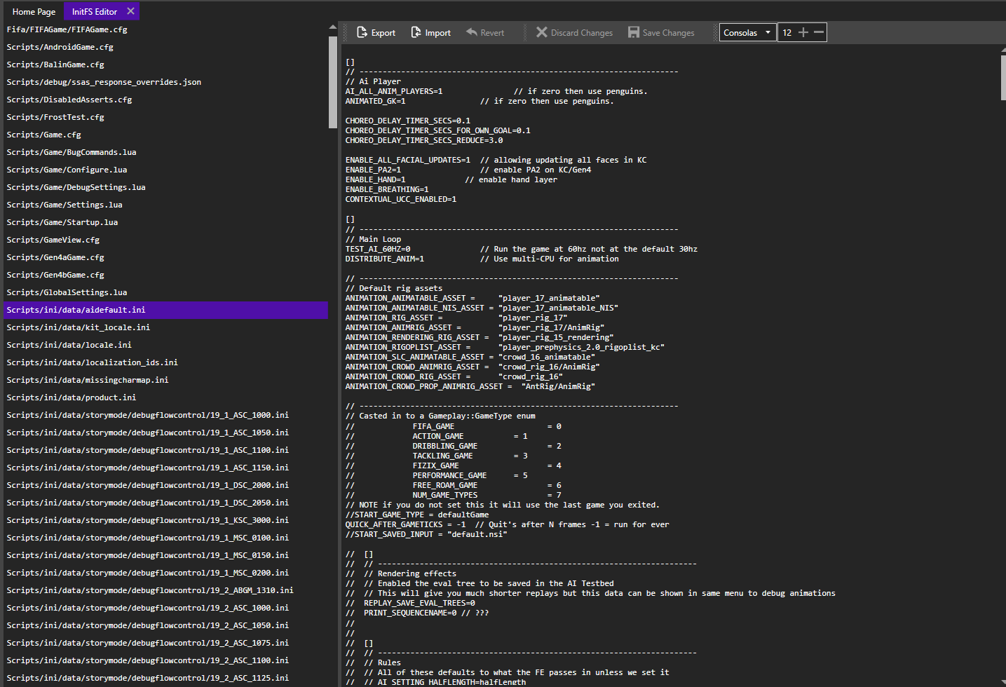 FIFA Editor Tool on Twitter: "One of the biggest features added in 1.0.7 is an InitFS Editor ...