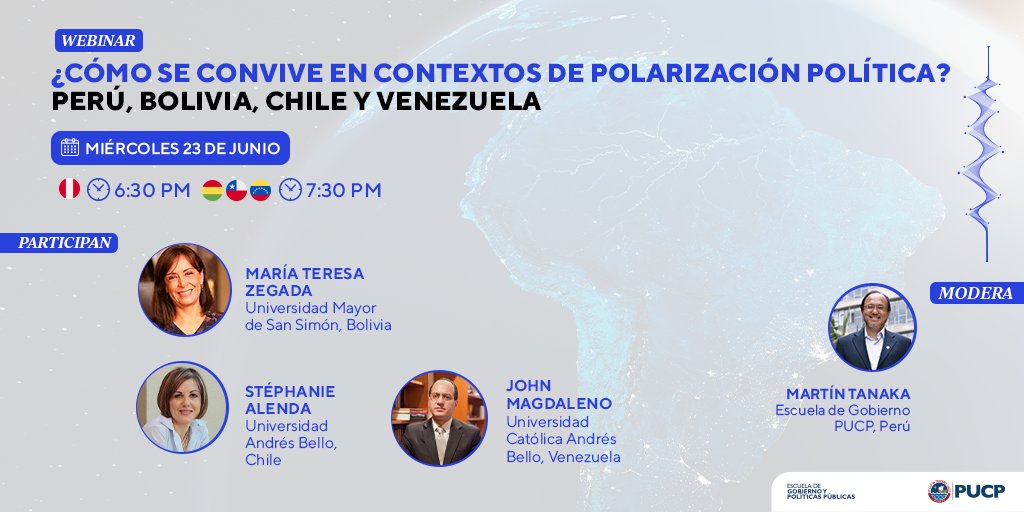 Escuela de Gobierno PUCP on Twitter: "Participa del #WebinarEGPP: ¿Cómo se convive en contextos ...