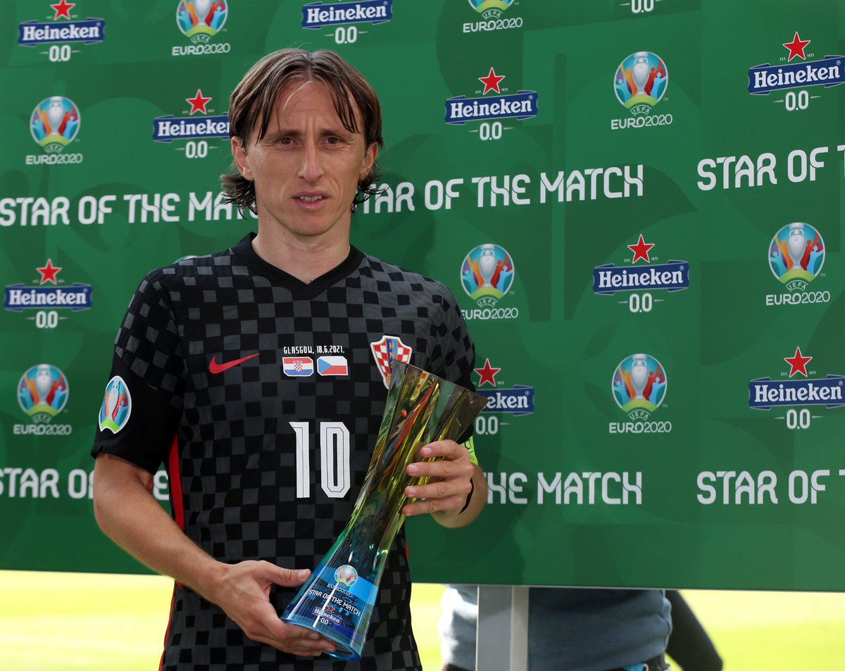 Luka Modric won the Star of the Match vs Czech Republic : r/realmadrid