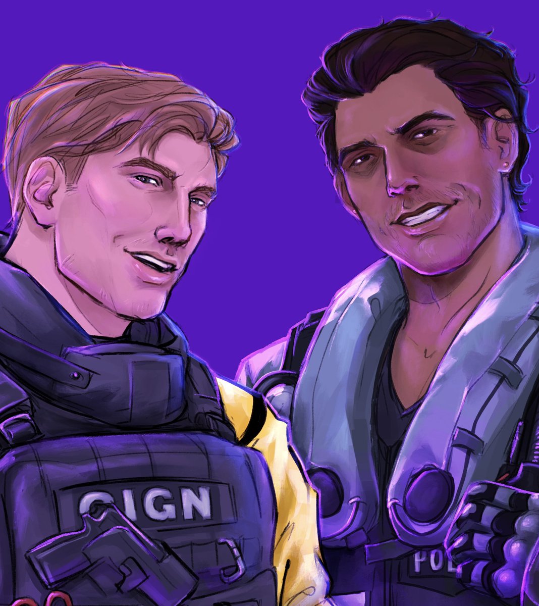 「oh btw! huge props to @cpt_sunstark firs」|shaun 🩸 LEADER: R6 Comicのイラスト