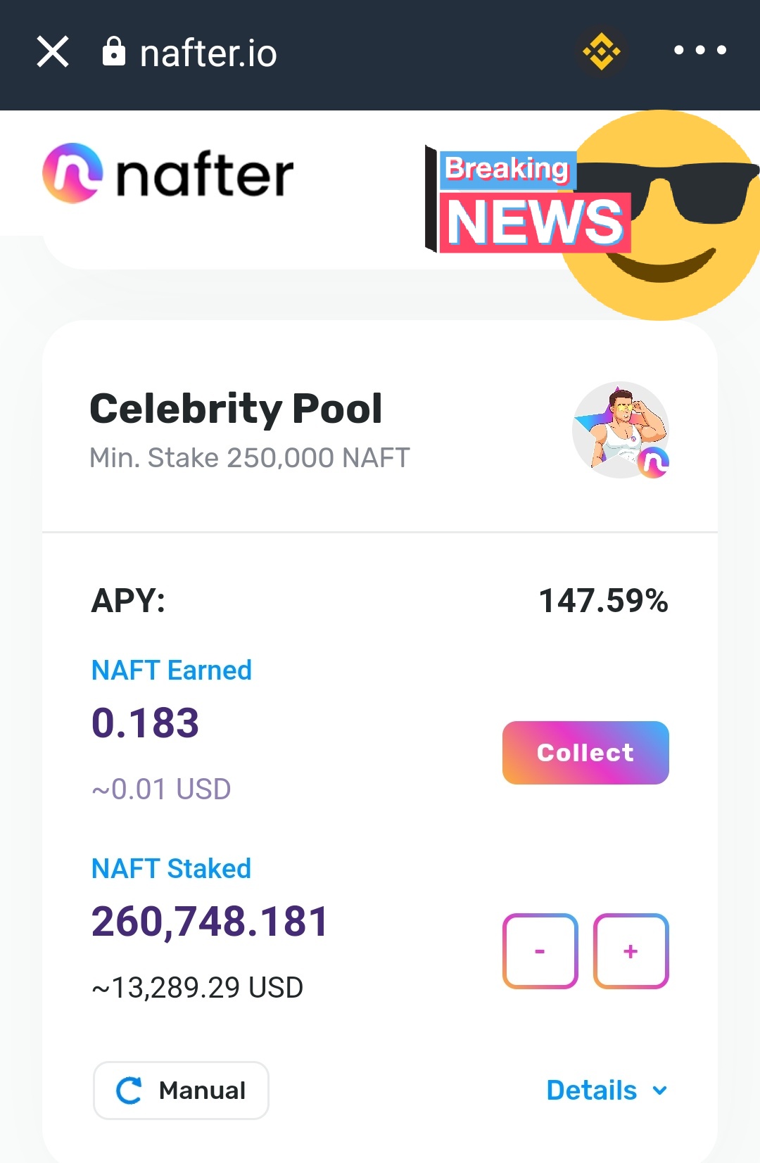 Crypto Detective on Twitter: "Yes I'm in CELEBRITY POOL. But it never stop me from accumulating ...