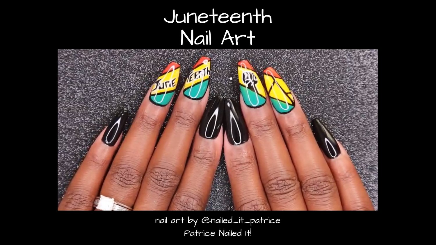 Juneteenth Nail Designs - Design Talk