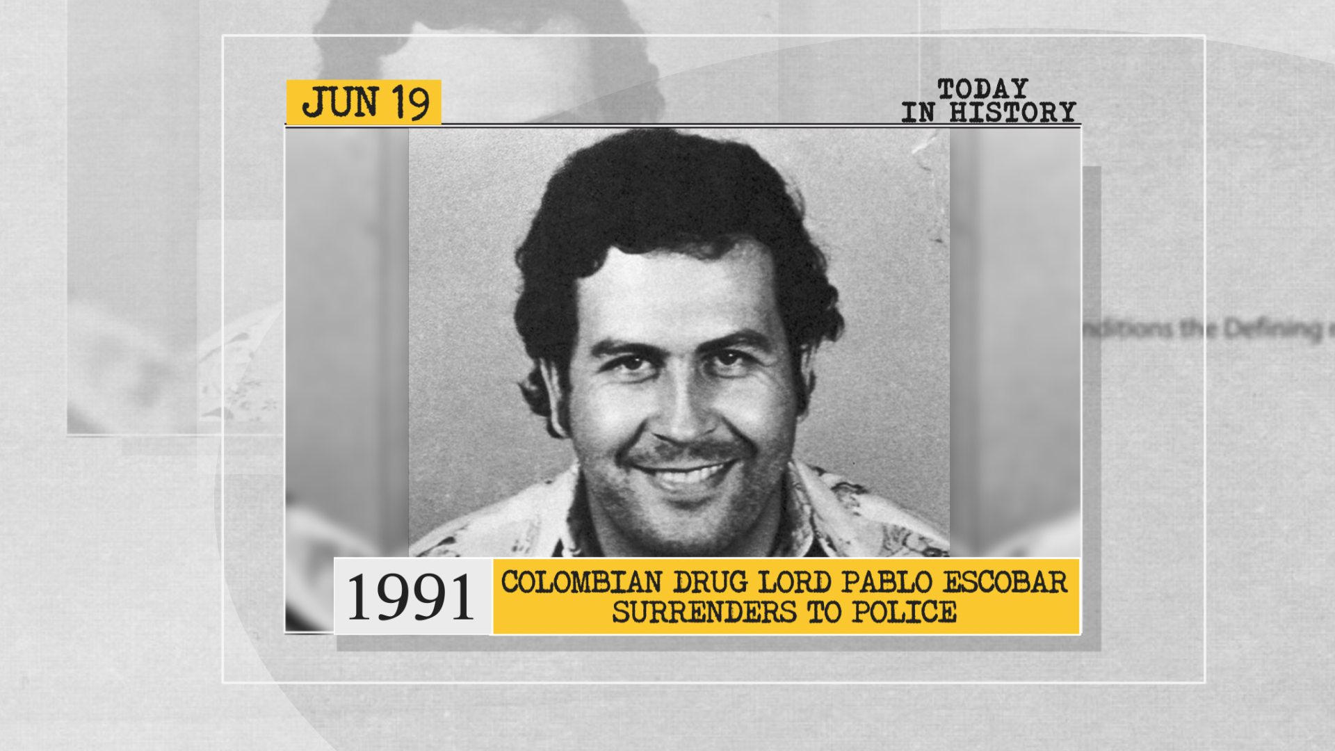 Colombian Drug Lord Pablo Escobar