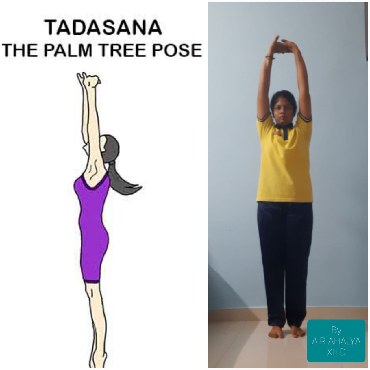 Tadasana Palm Tree Pose