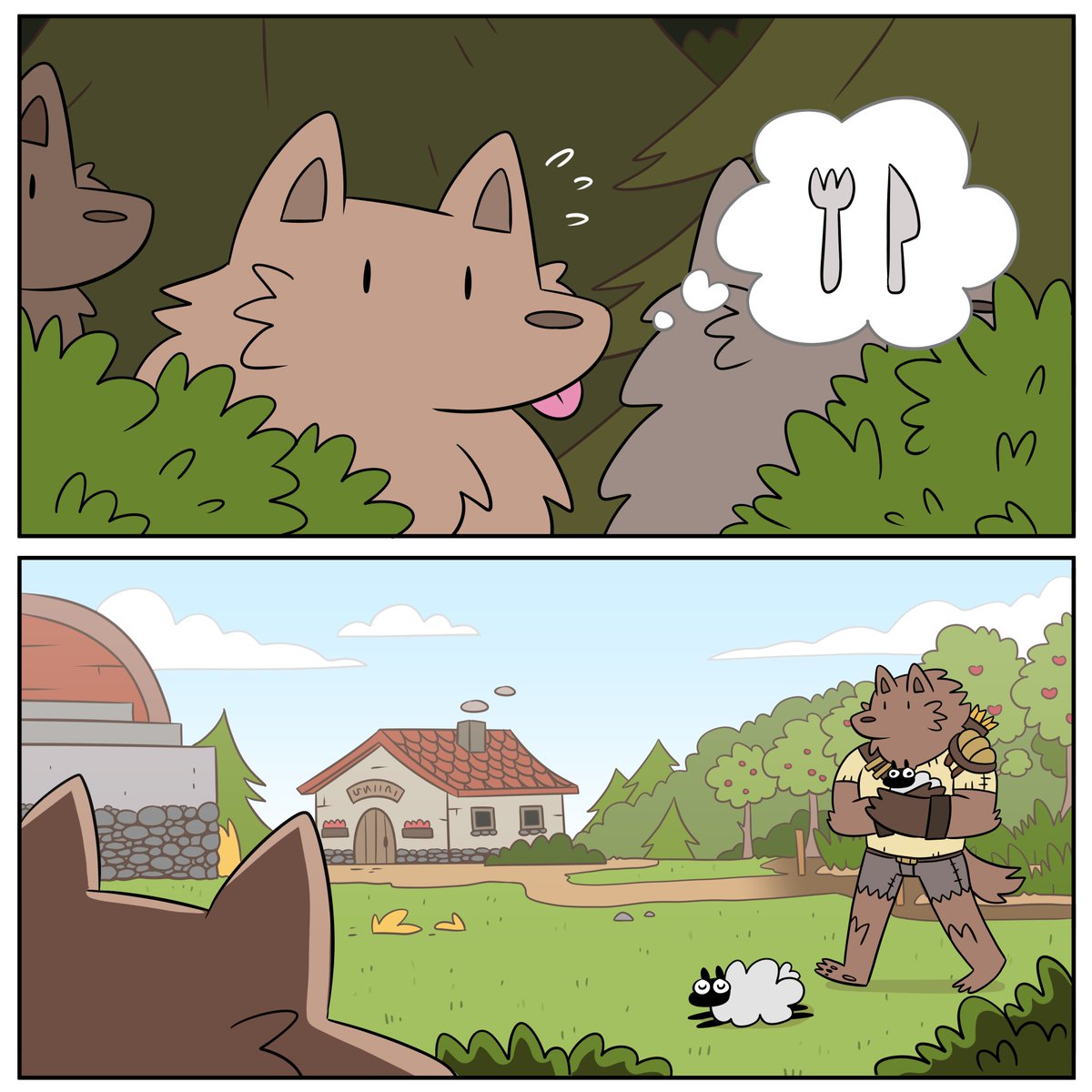 「Oh no, one of the sheep is alone. Will the wolves eat the po」ZeTrystan ...