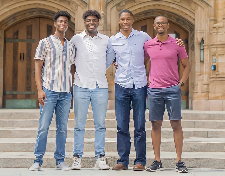 Mike Sington on Twitter: "Quadruplet brothers- Aaron, Nick, Nigel, and Zach Wade, all graduate ...