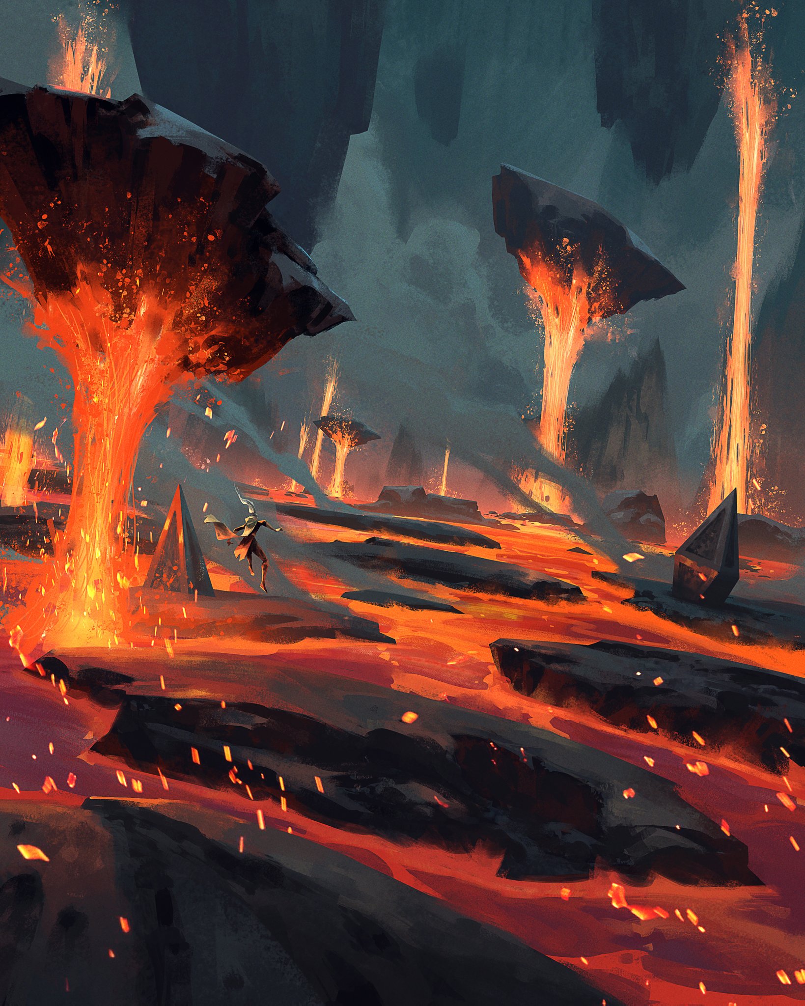 Volcanic Landscape Fantasy