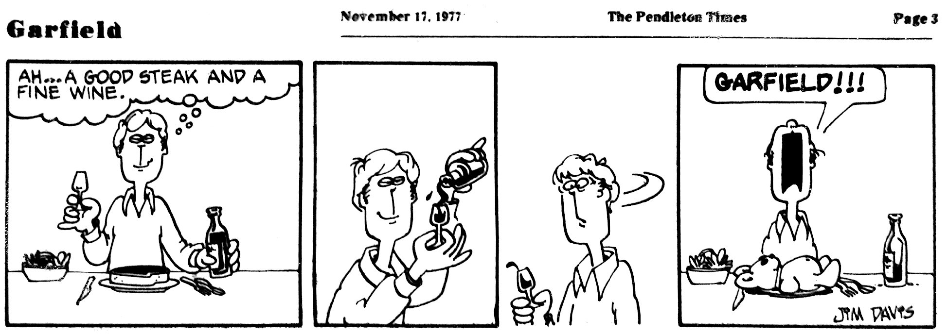 Garfield Eating Comics 2001 Garfield Gets Cookin' By Jim Davis, His