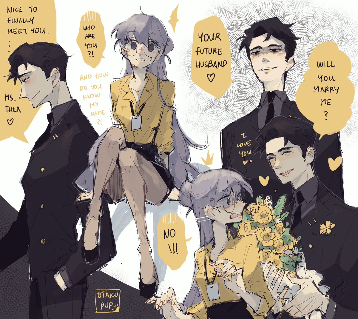 「Doodles of my mime and clown ocs just being adorable beans t」SUPREME 🛐 ...