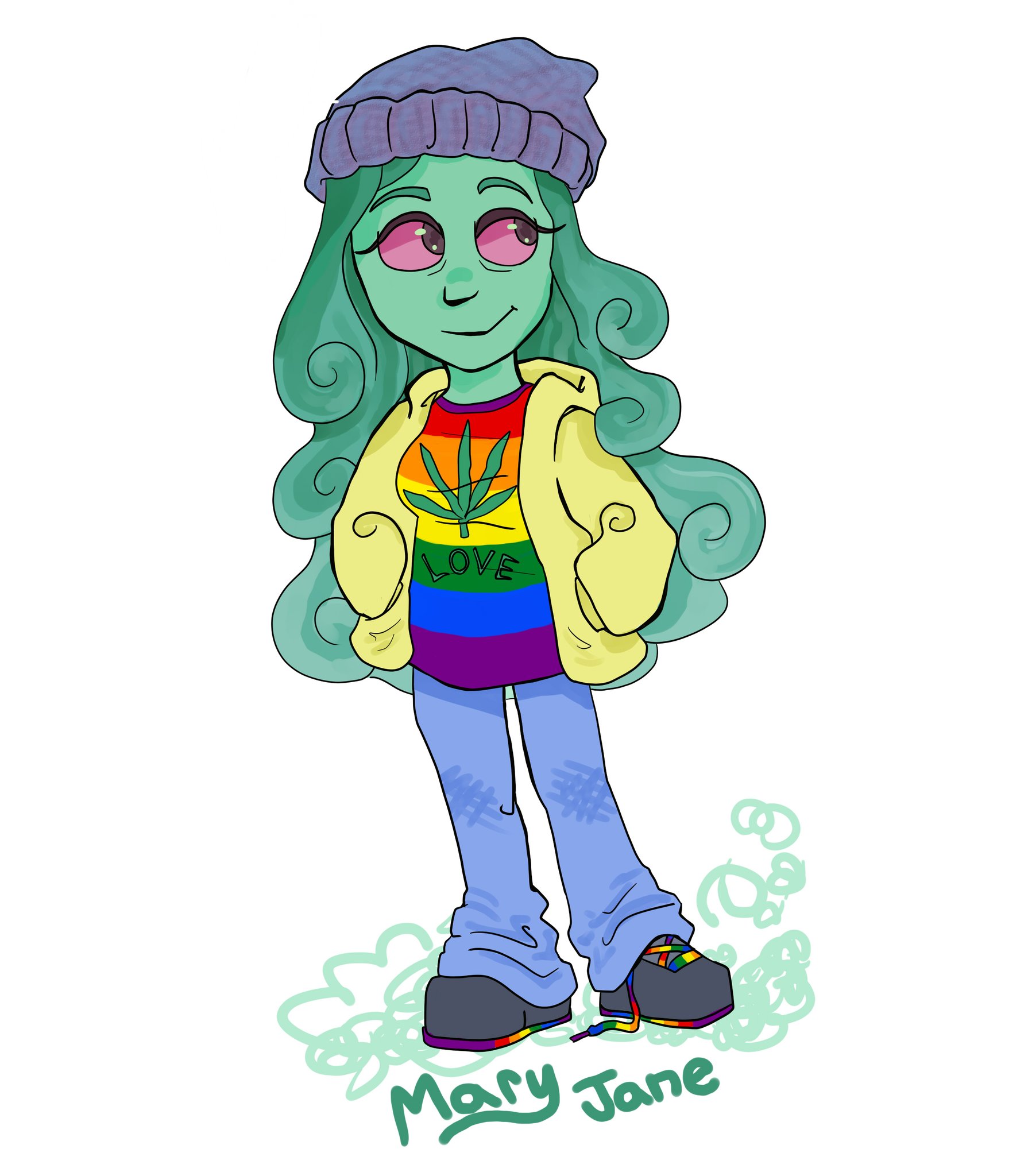 Mary Jane Weed Cartoon