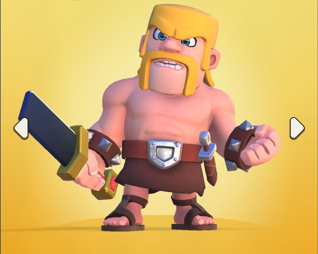 Clash Of Clans Characters Barbarian