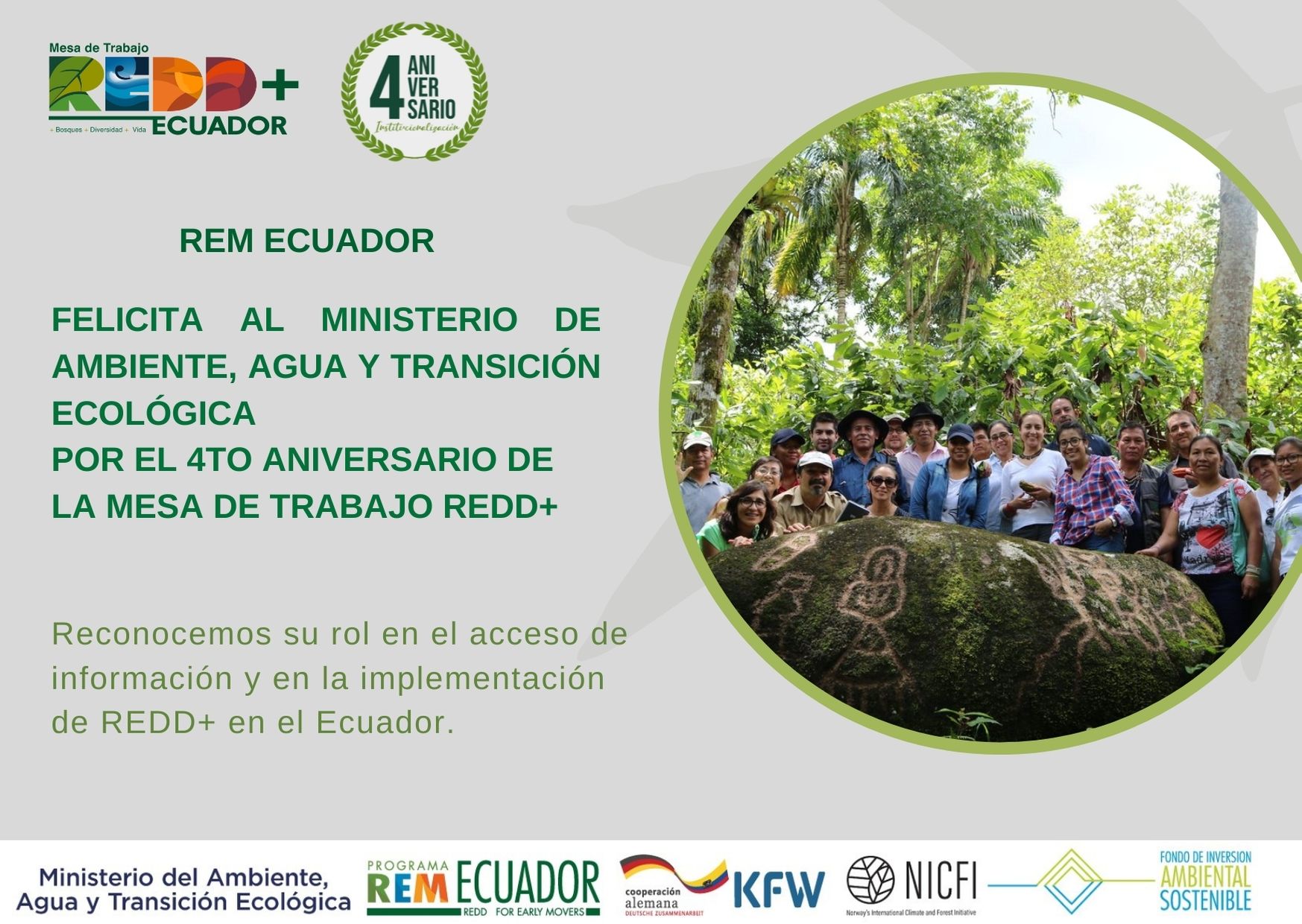 Programa REM Ecuador on Twitter: "#4toAniversarioMesaREDD | Reafirmamos nuestro compromiso con ...