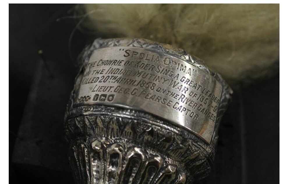 Silver Fly Whisk of Veer Kunwar Singh of Jagdishpur,one of the most ...