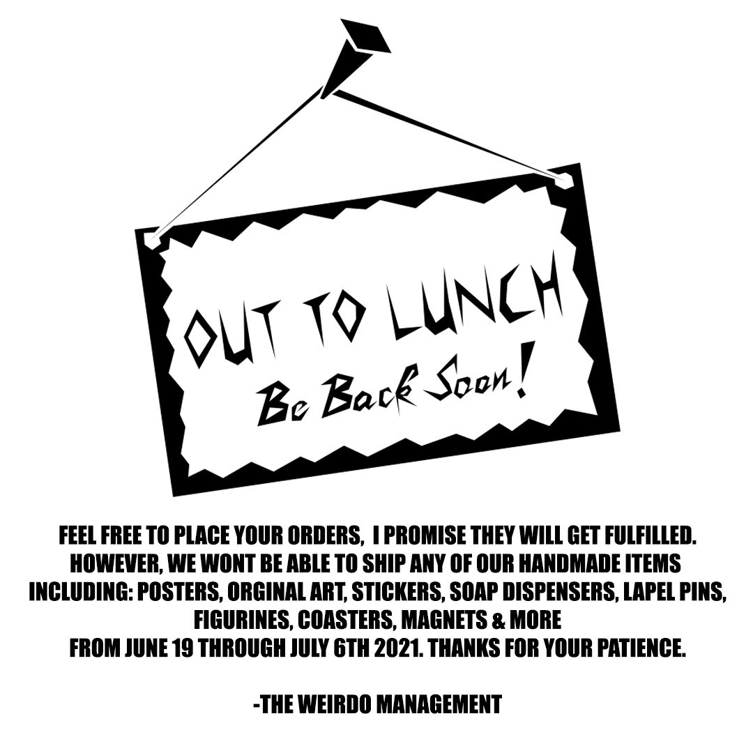 Out To Lunch Be Back Soon