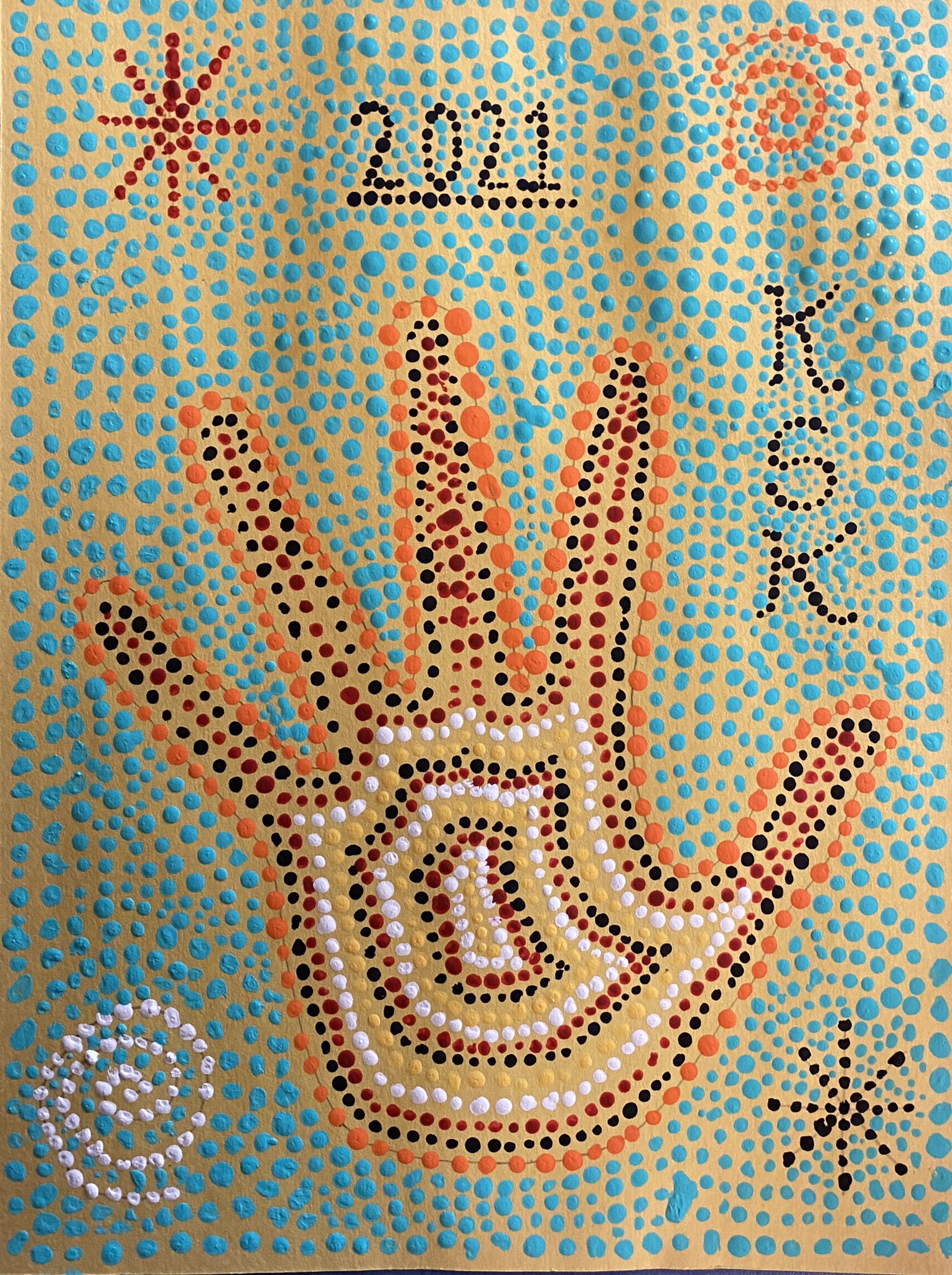 Aboriginal Art Symbols Human Footprint