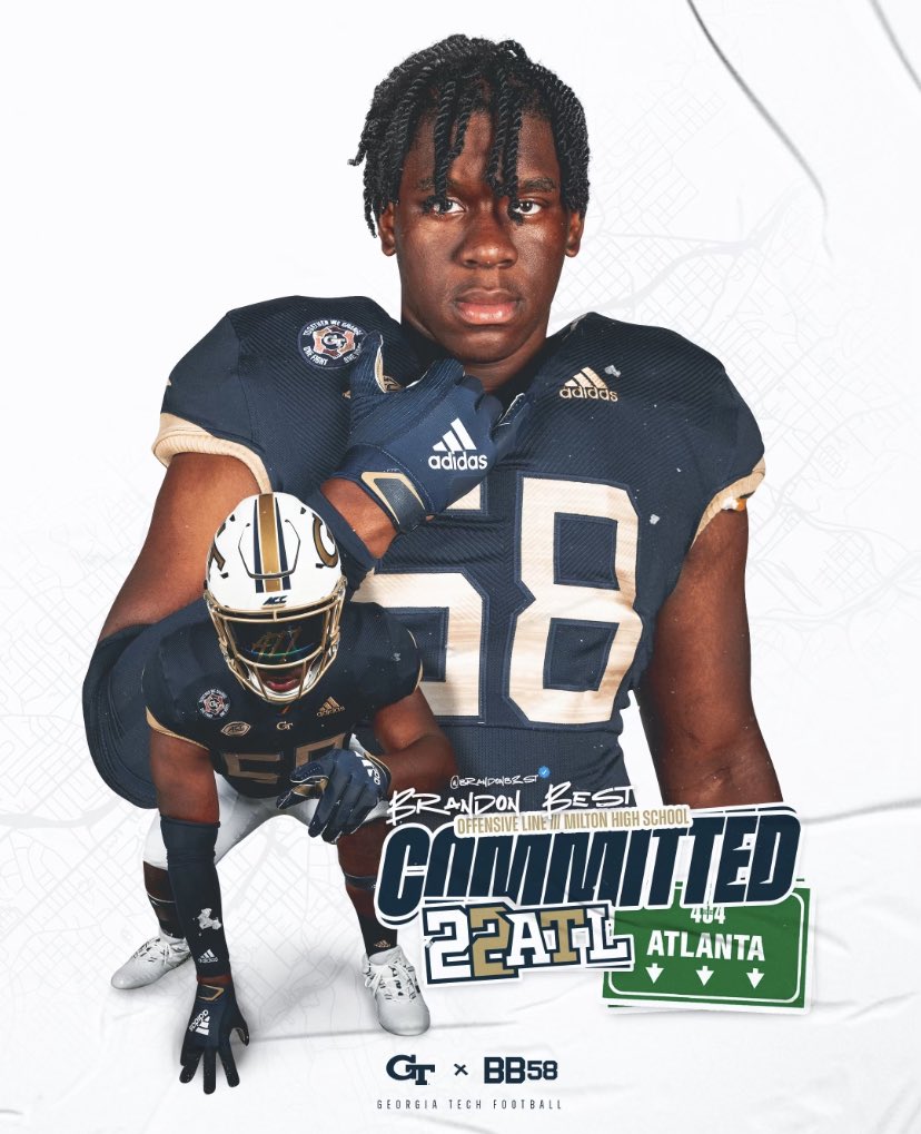 2022 3* OL Brandon Best commits to Georgia Tech : r/CFB