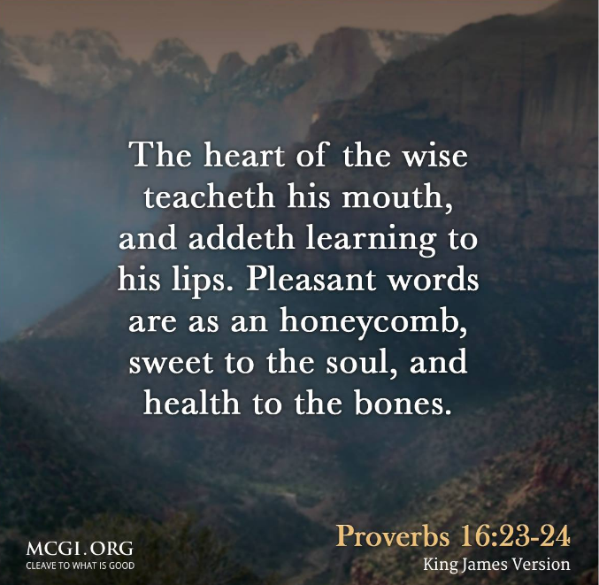 Proverbs 16 24 King James Version