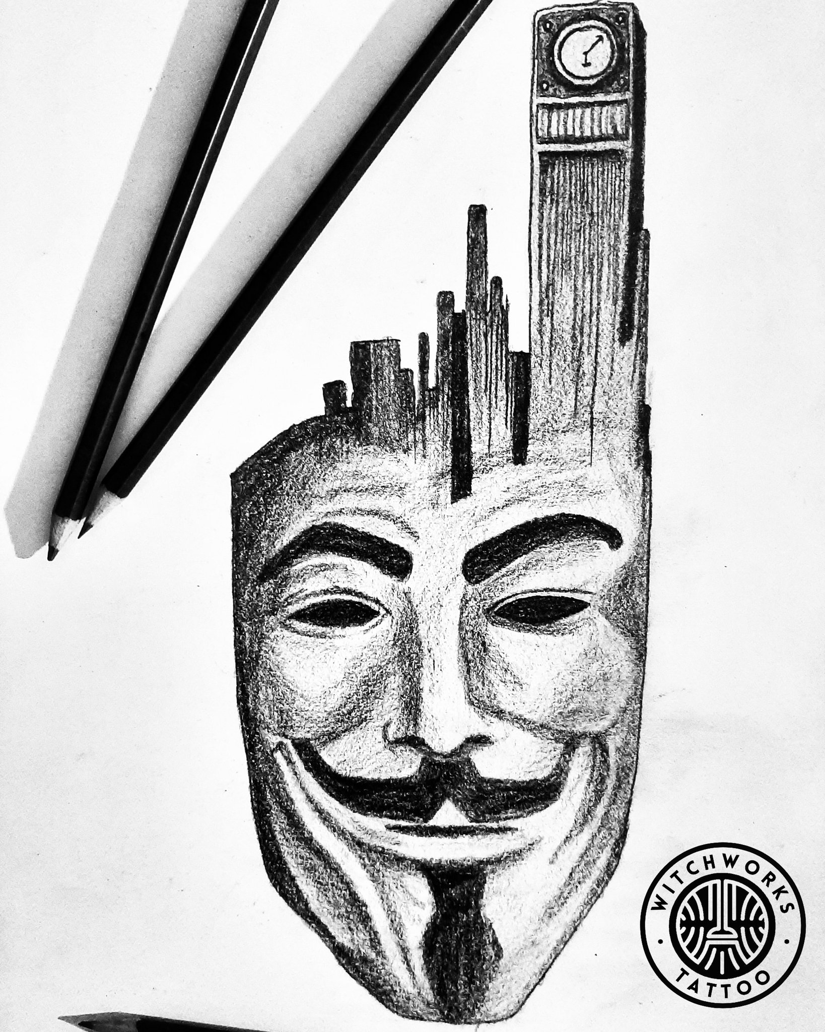 V For Vendetta Sketch