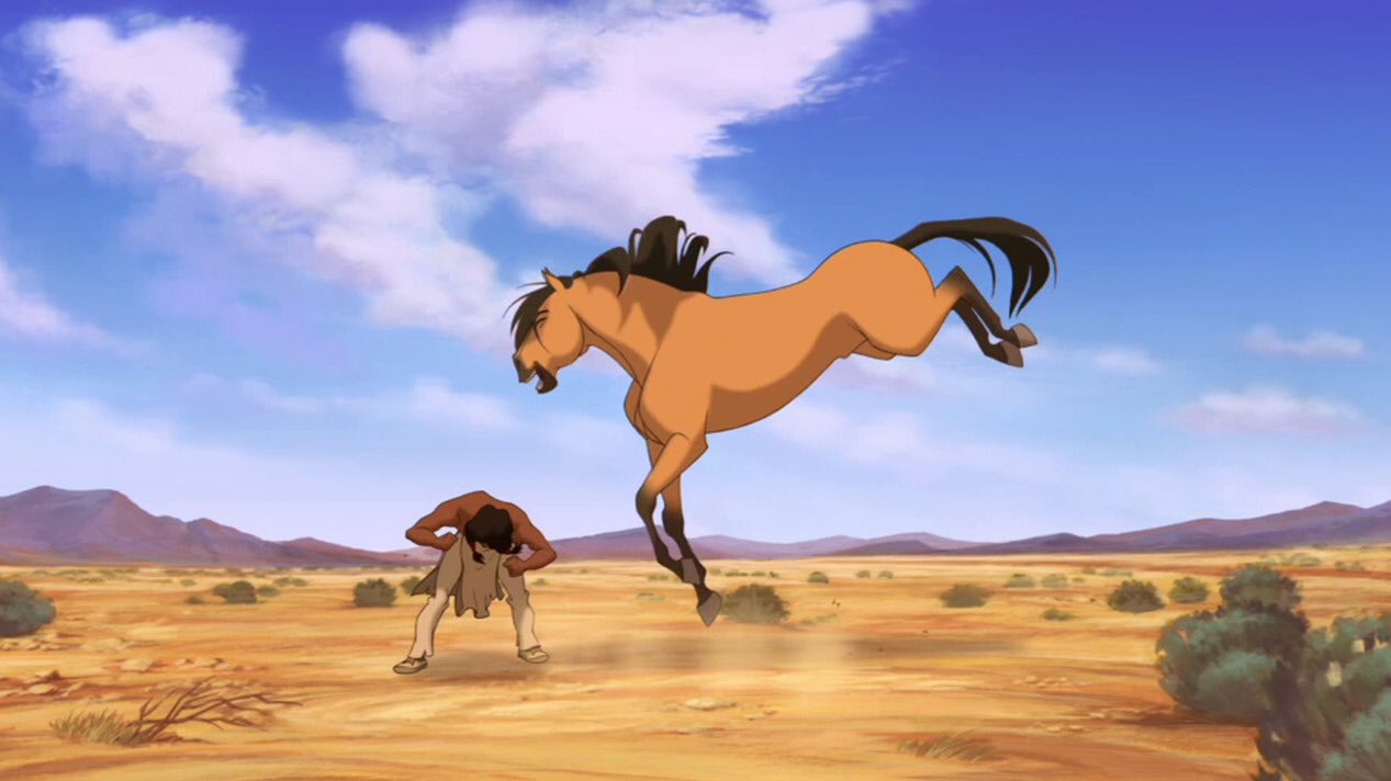 Spirit Stallion Of The Cimarron Running Away