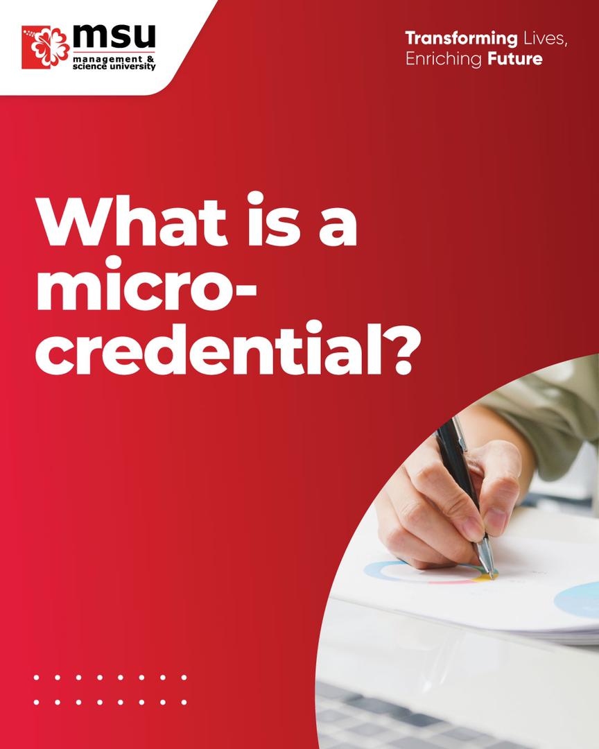 🌺 MSU Malaysia on Twitter: "Presenting Micro-credentials programme! A flexible course that will ...