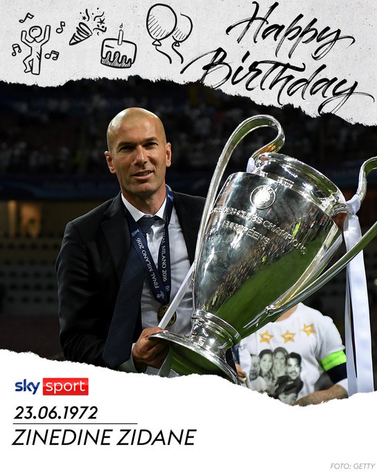 Zinedine Zidane's Birthday Celebration | HappyBday.to