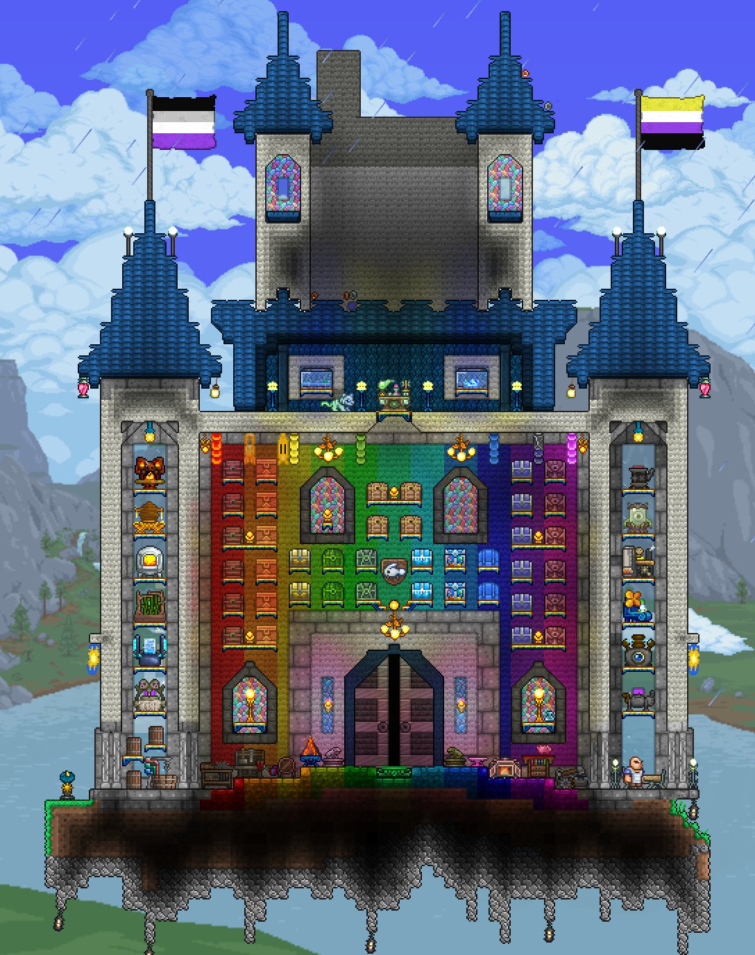 Terraria Castle Blueprints Terraria House Designs:10 Best Ideas That