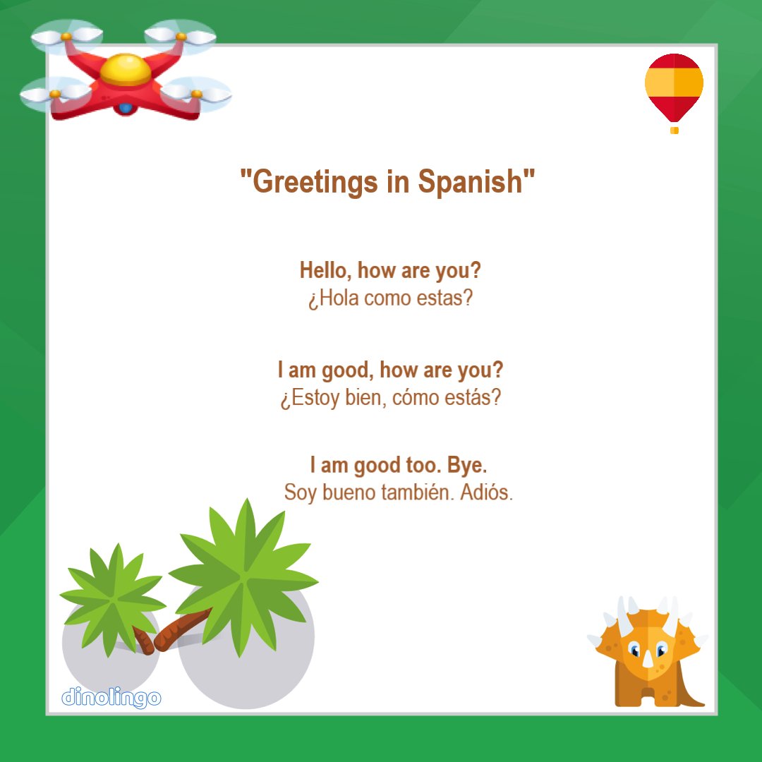 Spanish Greetings For Kids