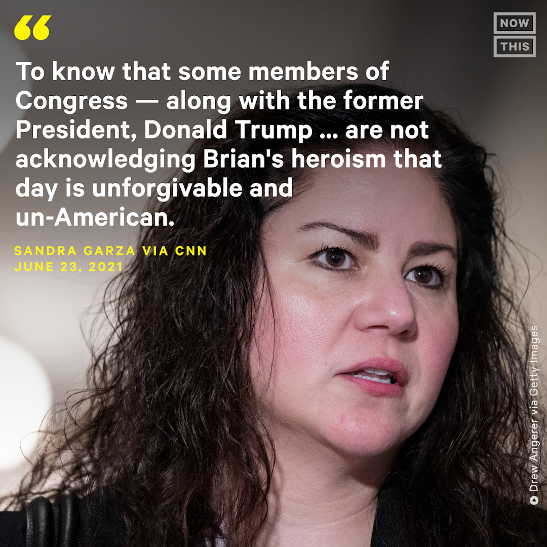 Sandra Garza, the partner of the late Capitol Police Officer Brian ...
