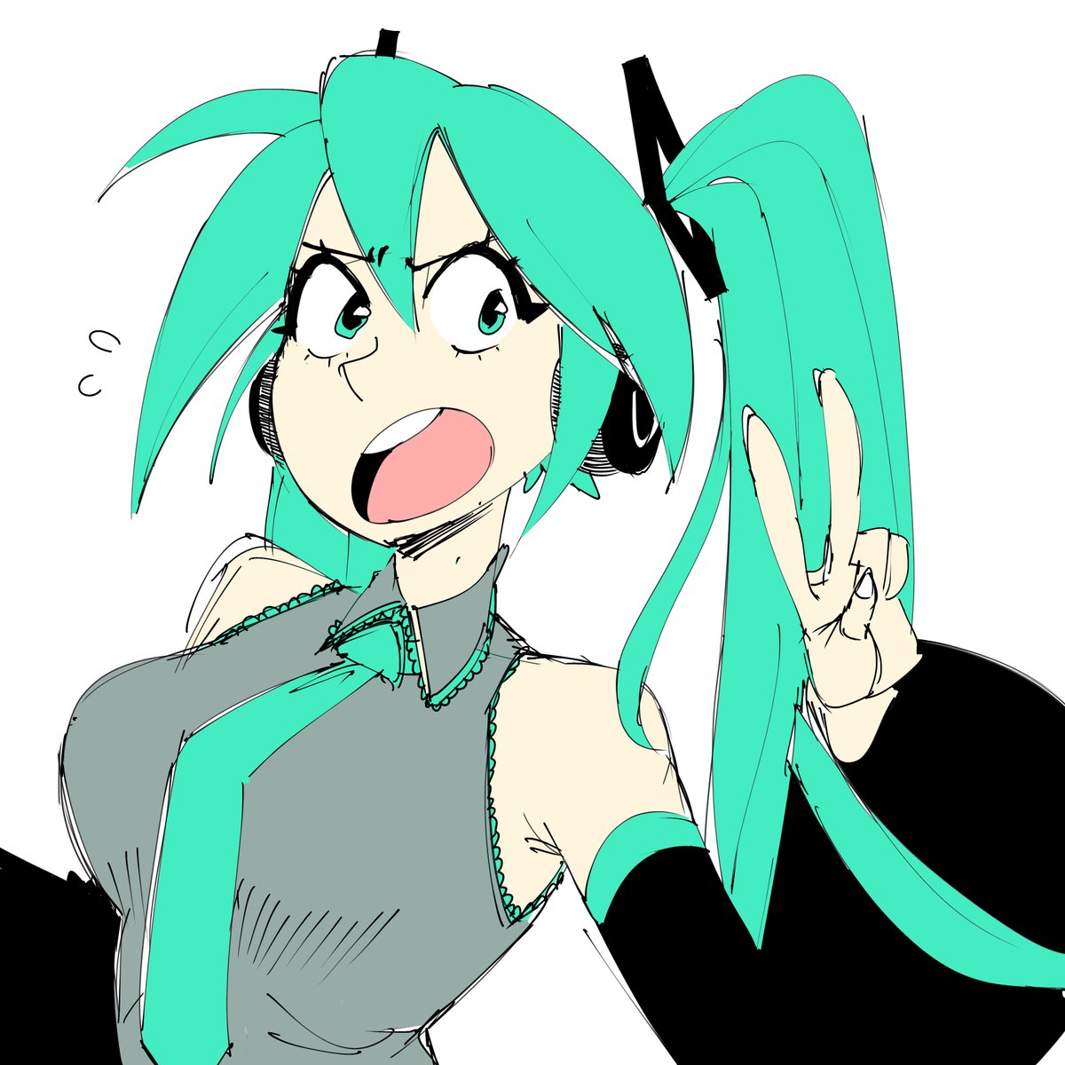 「Miku 3 also known as Threeku #miku100 」|Ross Eliotのイラスト