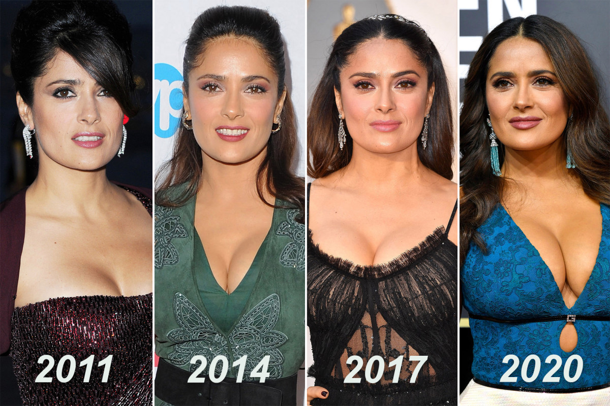 Page Six on Twitter: "Salma Hayek: My breasts keep growing 'a lot' — but they're natural https ...
