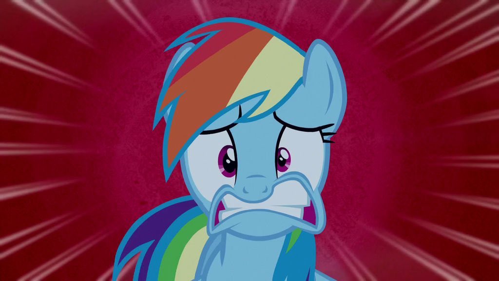 Rainbow Dash Scared