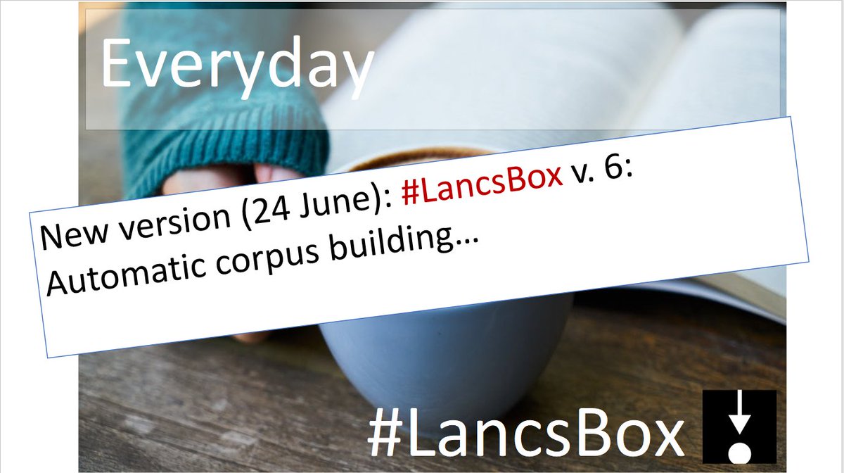 Vaclav Brezina on Twitter: "Join us for a launch of #LancsBox version 6, practical exercises and ...