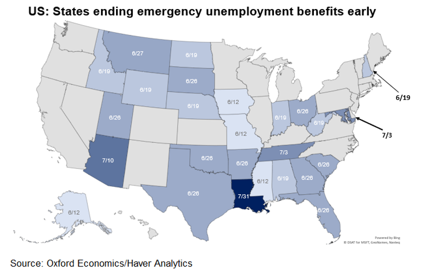 Unemployment Benefits Map