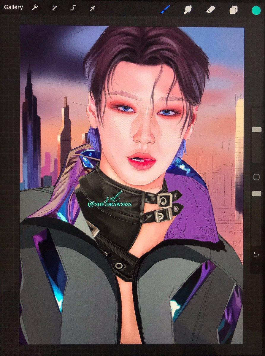 「more san sketches! i'll definitely sketch more it's so fun #」she ...