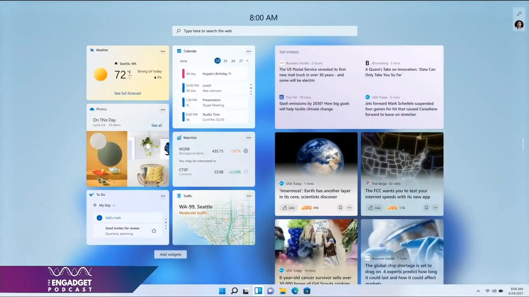 lunamoth on Twitter: "윈도우 11 위젯 소개 AI 지원 커스터마이징 #Windows11…