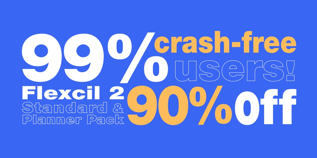 Flexcil on Twitter: "#RT Flexcil 2 achieved 99% of crash-free users according to Google’s ...