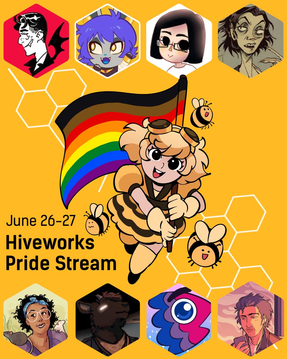 Hiveworks Comics on Twitter: "Join us this weekend for Hiveworks second annual Pride streams! We ...