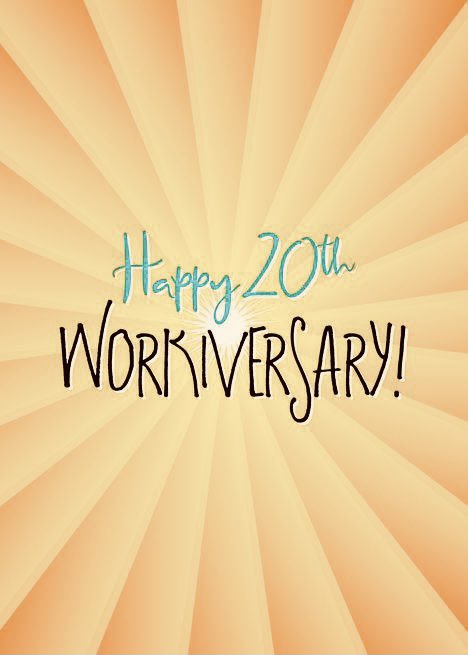 Happy 20th Work Anniversary Images