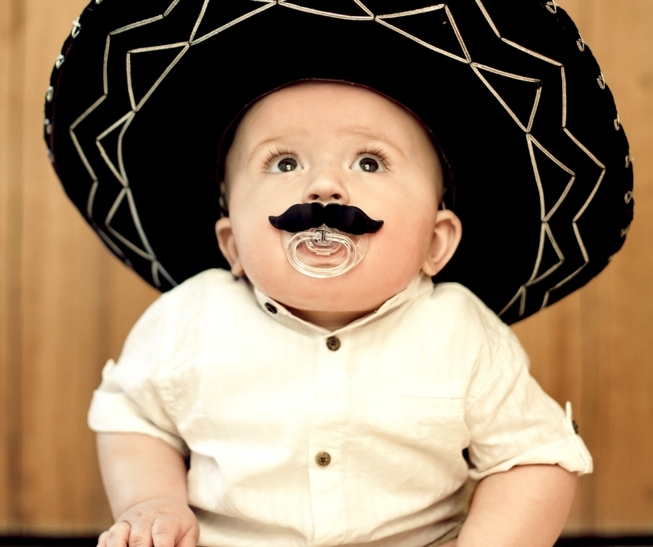 Mexican Baby With Mustache