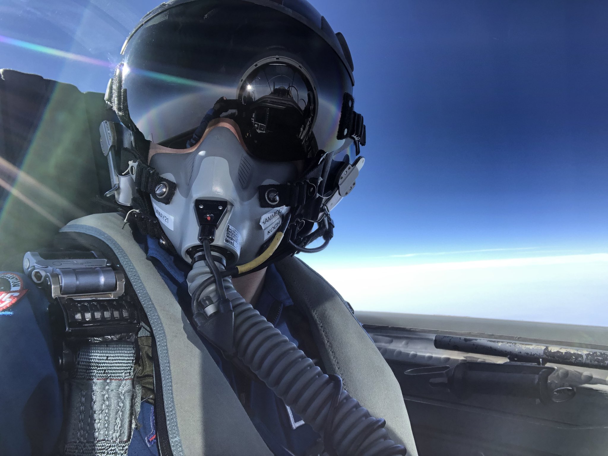 Pilot Helmet Reflection