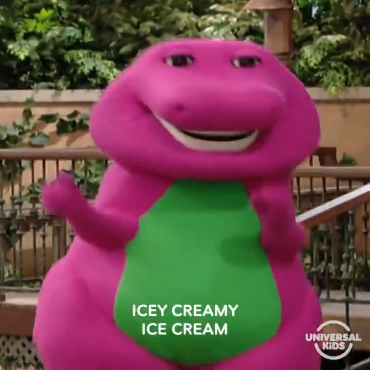 Barney Eating Kids