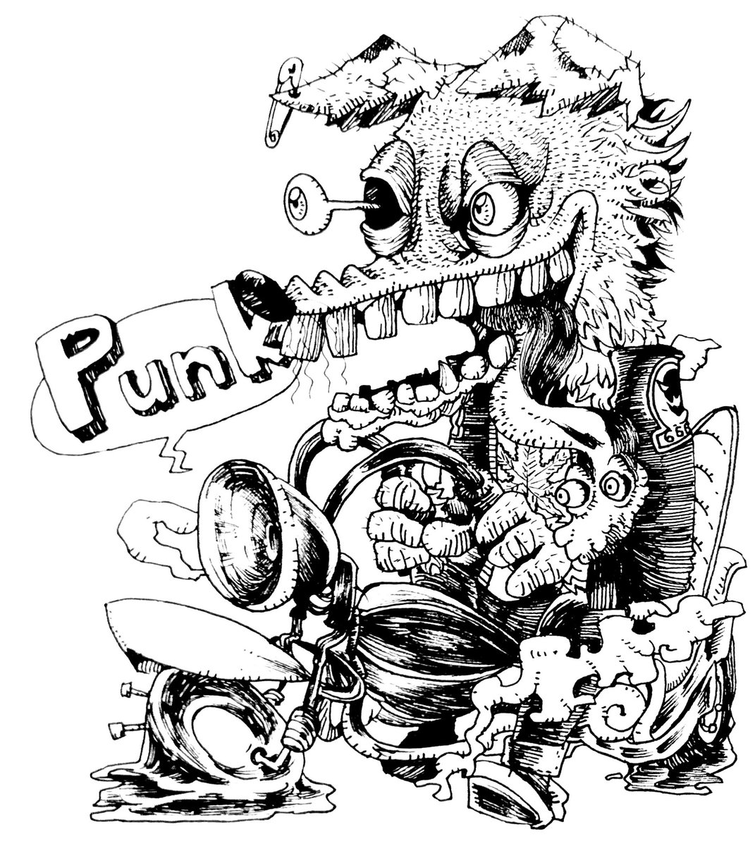「punk wolf 」|Yuma Nagataの漫画