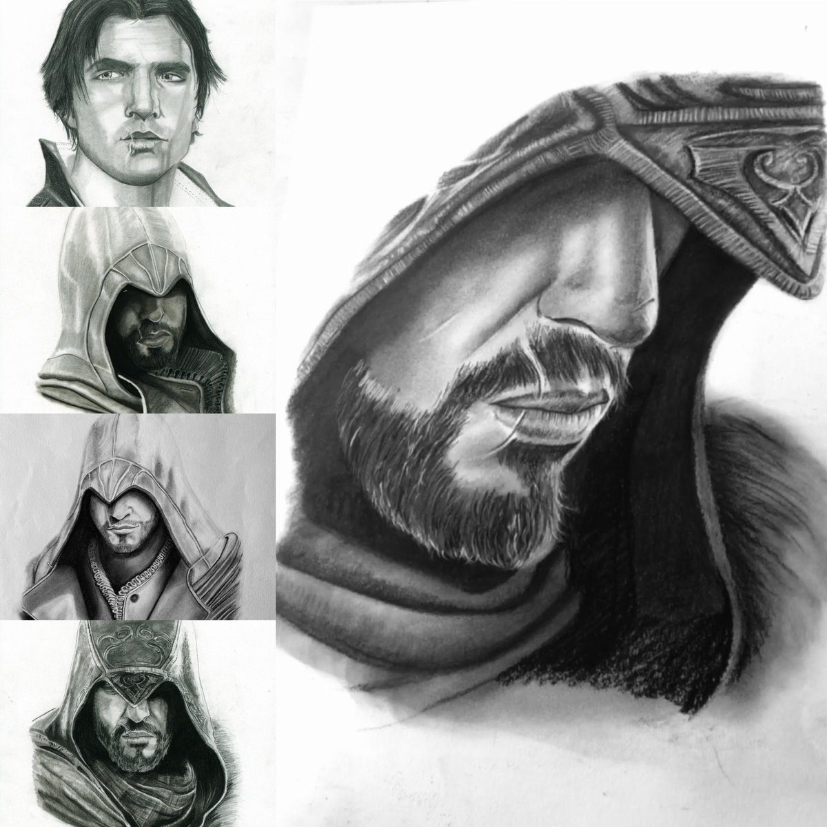 Assassins Creed Drawing Ezio