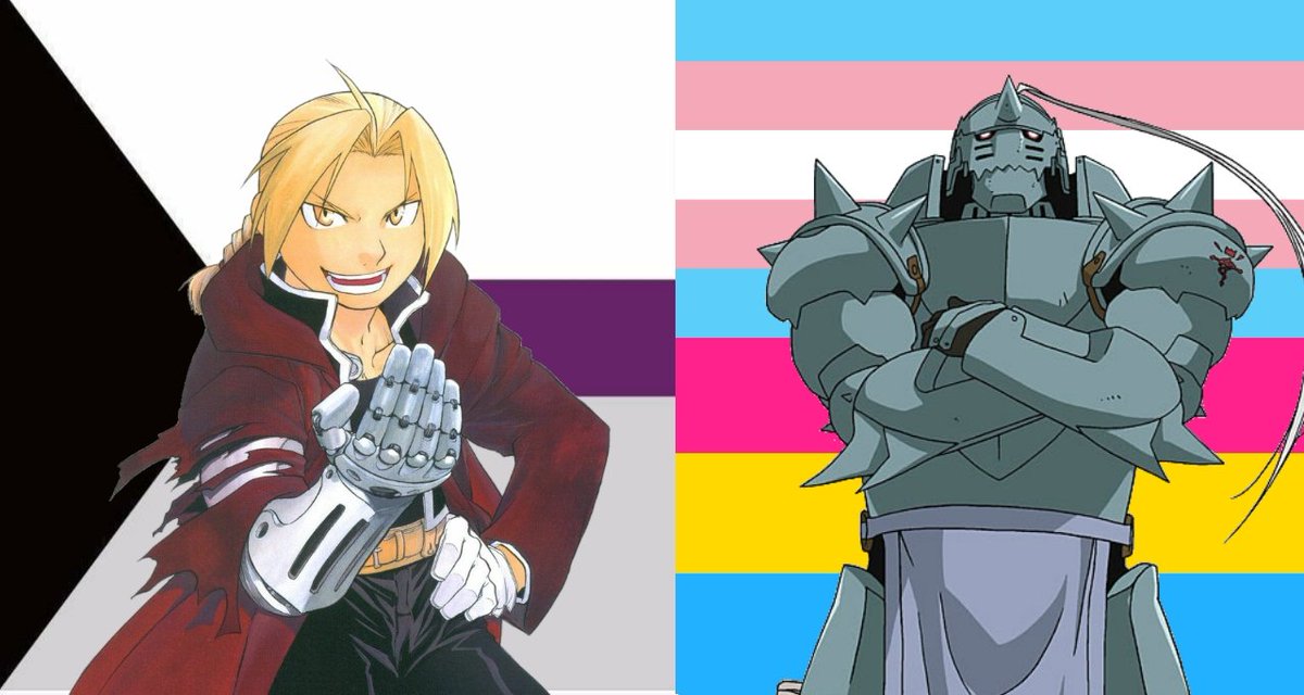 Today's fourth ship headcanon: Edward Elric from Fullmetal Alchemist is ...
