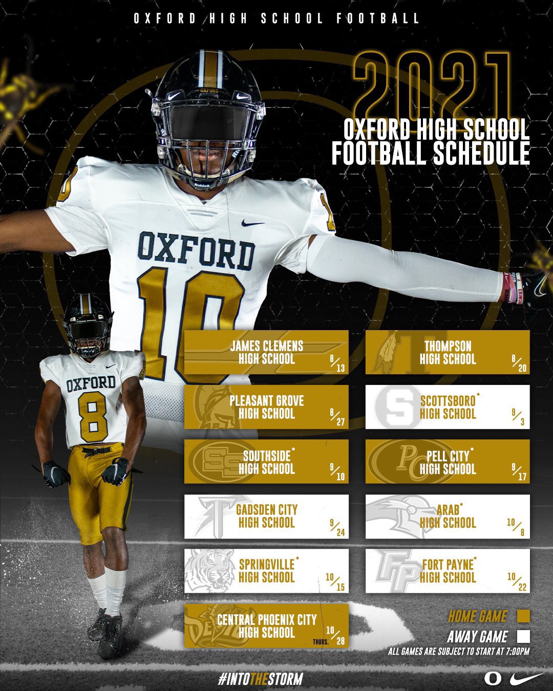 Oxford high school football store