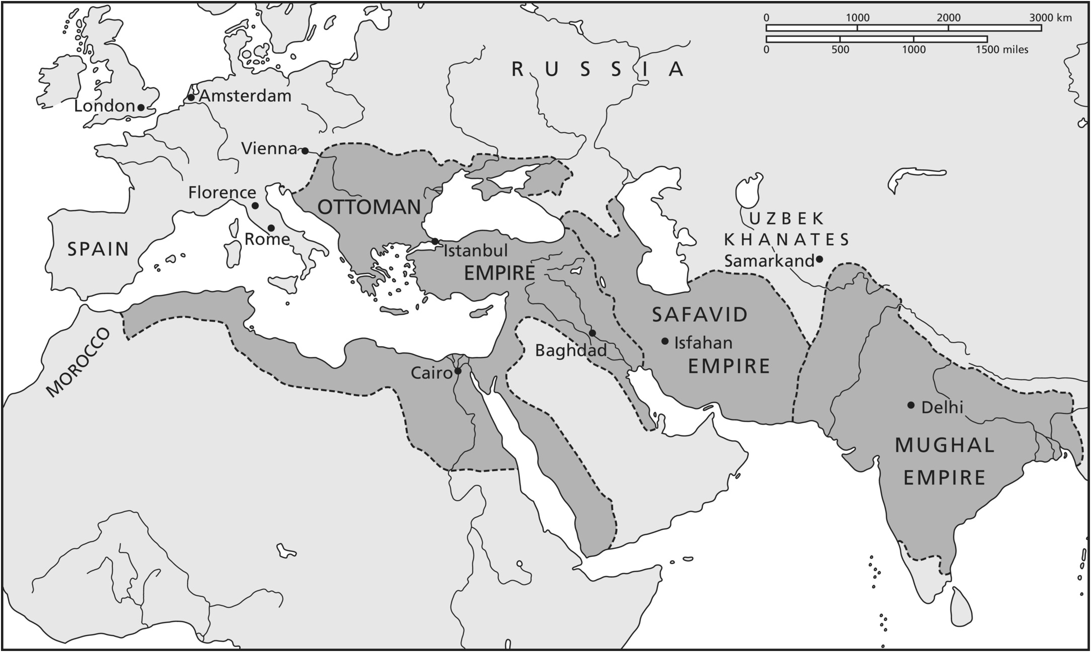 Ottoman Safavid And Mughal Empires