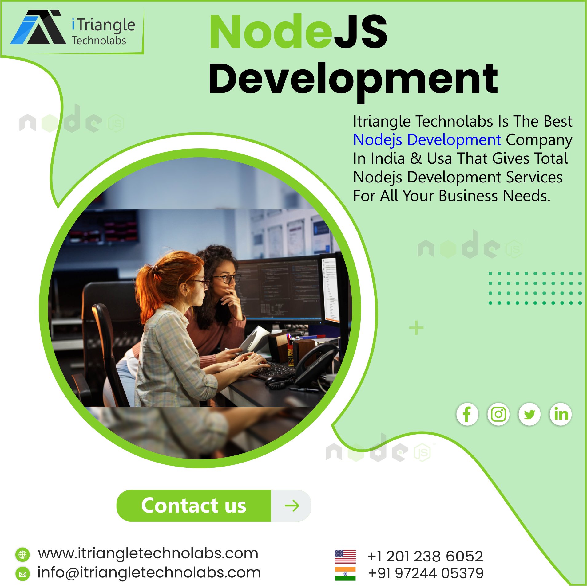 iTriangle Technolabs on Twitter: "Contact Us: https://t.co/YUanc7VCMt #Nodejs #javascript #html ...