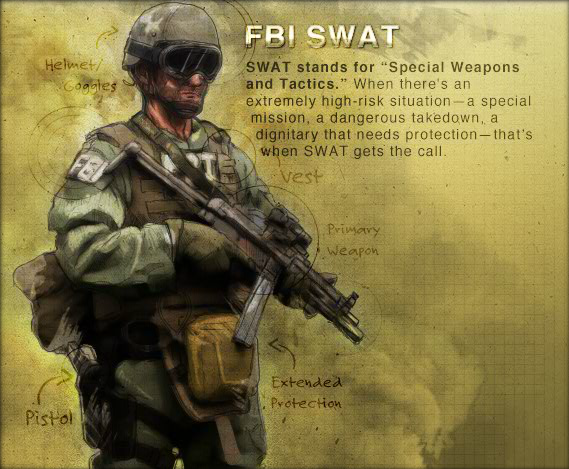 Swat Team Uniform Drawing